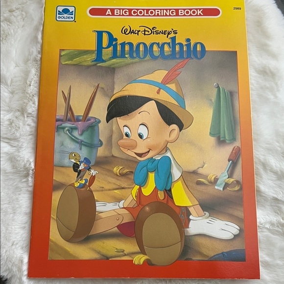 Walt Disney | Art | Vintage Disney Pinocchio Coloring Book | Poshmark